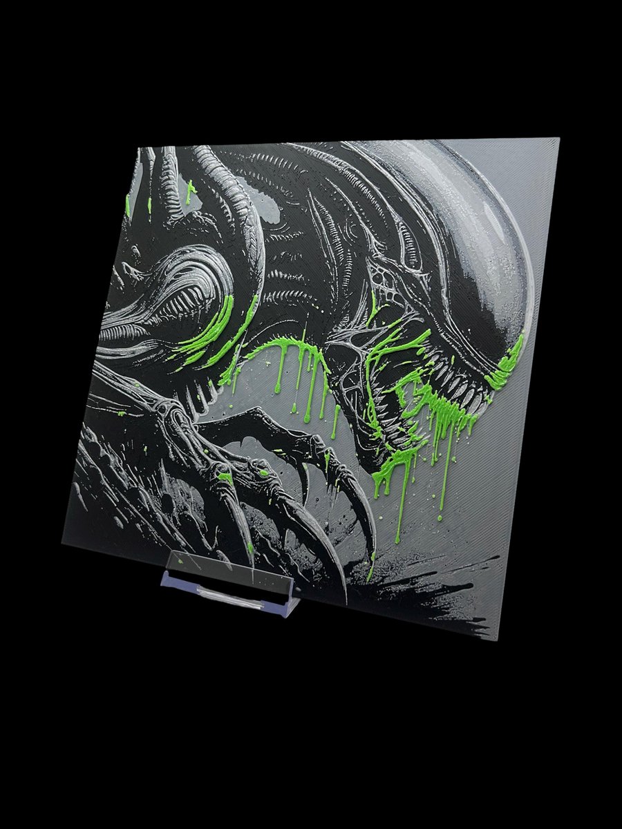 Alien Xenomorph 3D Printed Fan, Wall Art - Folksy