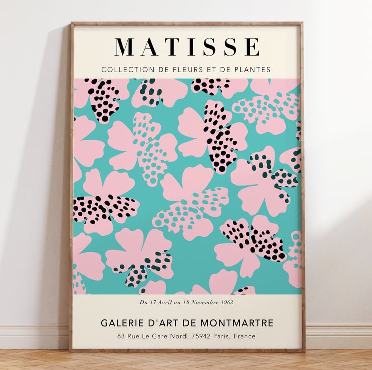 Pastel Matisse Exhibition Poster MP053 - Folksy