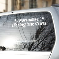 Girly Car Sticker Normalise Hitting The Curb Fu... - Folksy