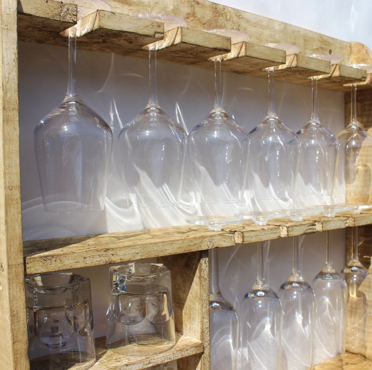 Wine & spirit glass storage rack - Folksy