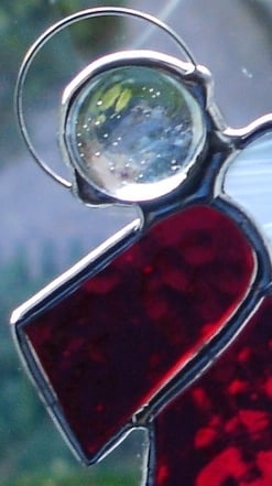 CHRISTMAS STAINED GLASS ANGEL - Folksy