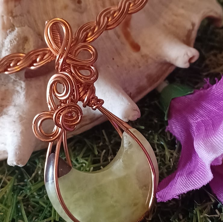 Jade moon statement piece - Folksy