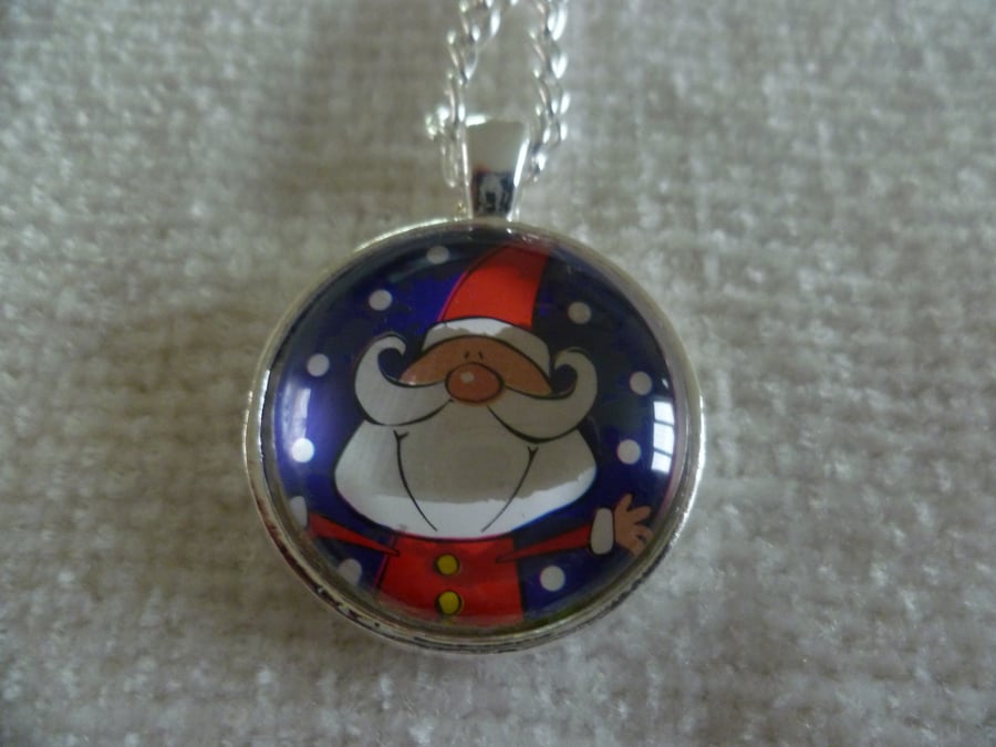 Santa Pendant - Folksy