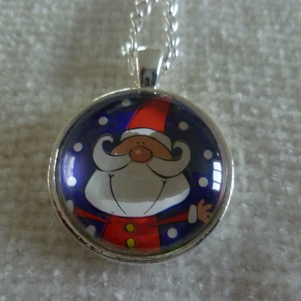 Santa Pendant - Folksy