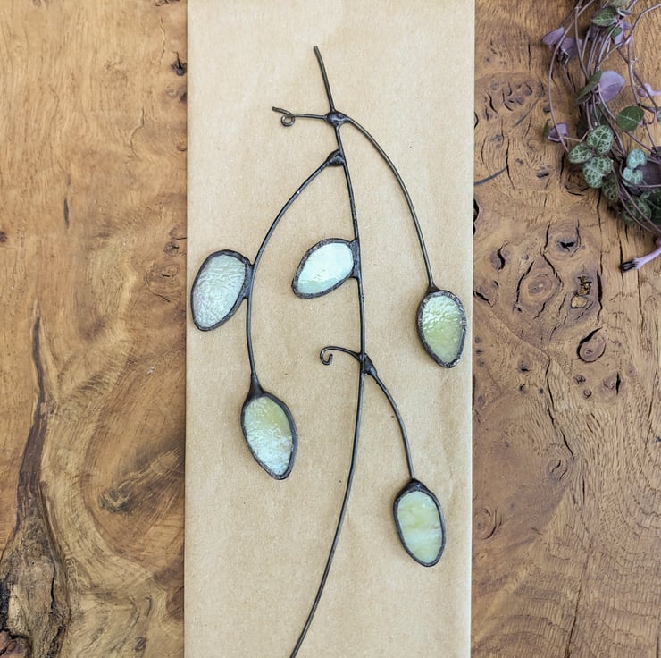 Pefectly Imperfect Stained Glass Flower, Hop Vi... - Folksy