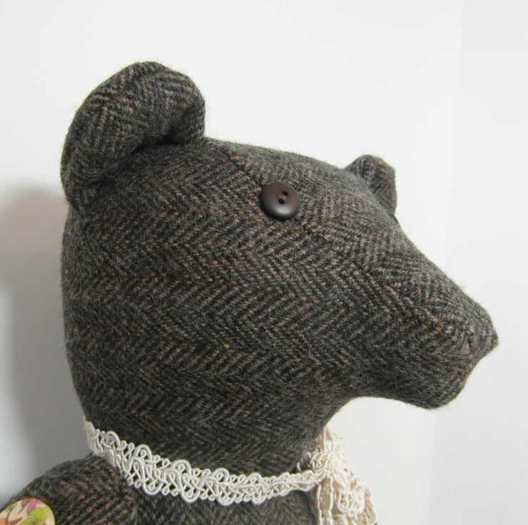Large brown Bruce bear - Folksy