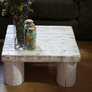 Beach style coffee table,White Washed Low Coffe... - Folksy