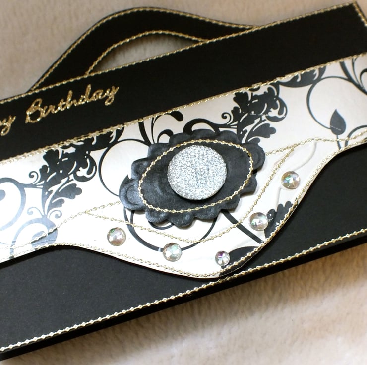 Luxury Evening Bag or Purse Birthday Card - Folksy
