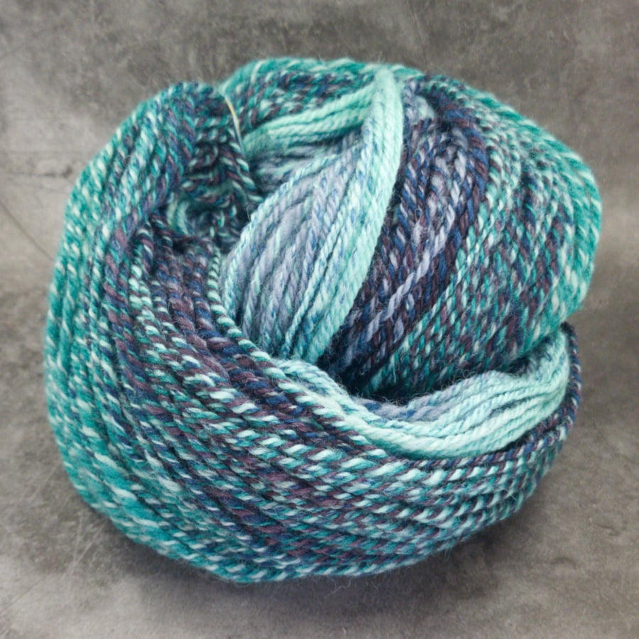 Pure Wool Handspun yarn, Aran or Worsted weight... - Folksy