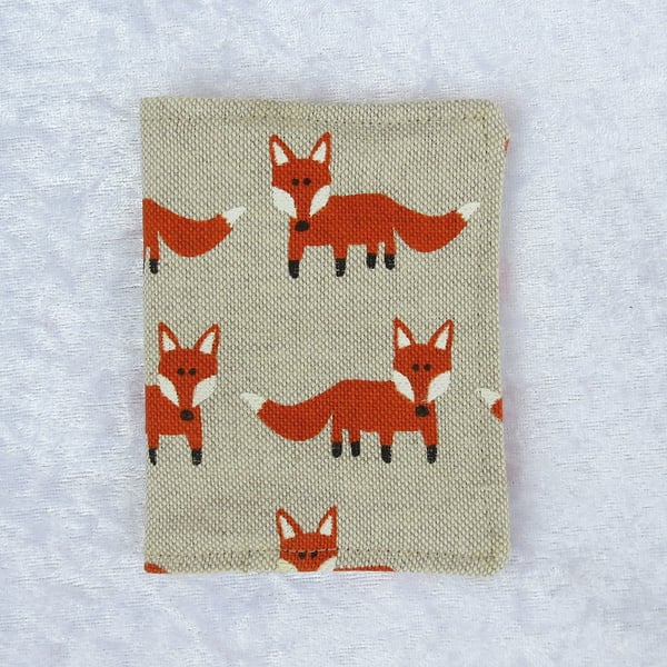 Bus Pass cover, ticket sleeve, foxes - Folksy