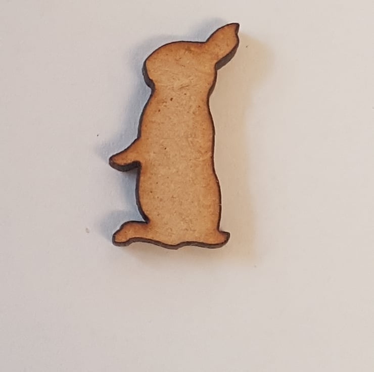 MDF Bunny Rabbit B 2cm - 50 x Laser cut wooden ... - Folksy