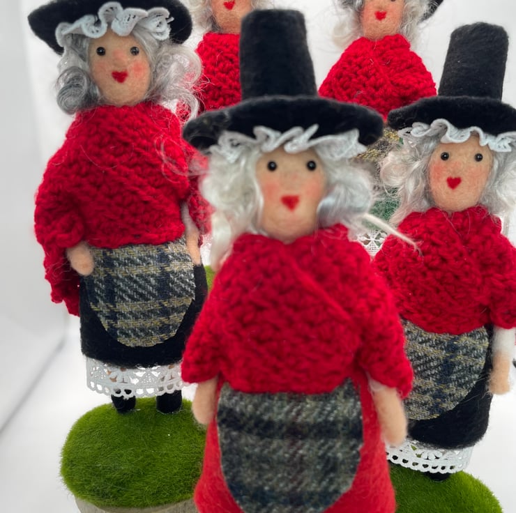 Needle Felt Welsh Ladies - Folksy
