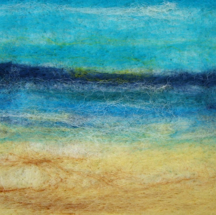 Seascape Needle Felted Picture - Folksy