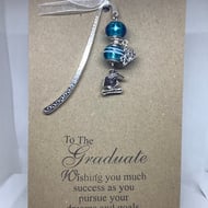 Graduation bookmark, hand made, attached to a g... - Folksy