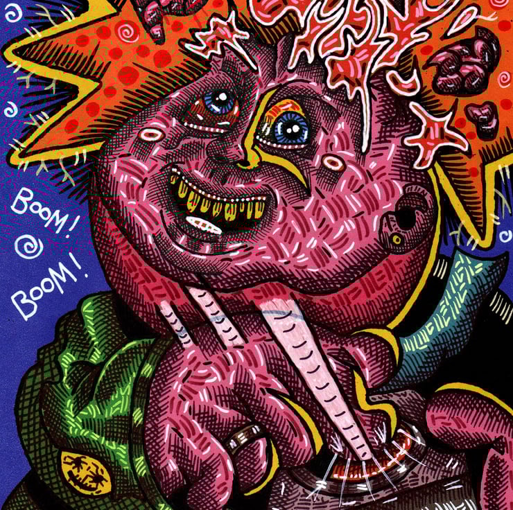 ADAM BOMB GPK FAN ART - Folksy