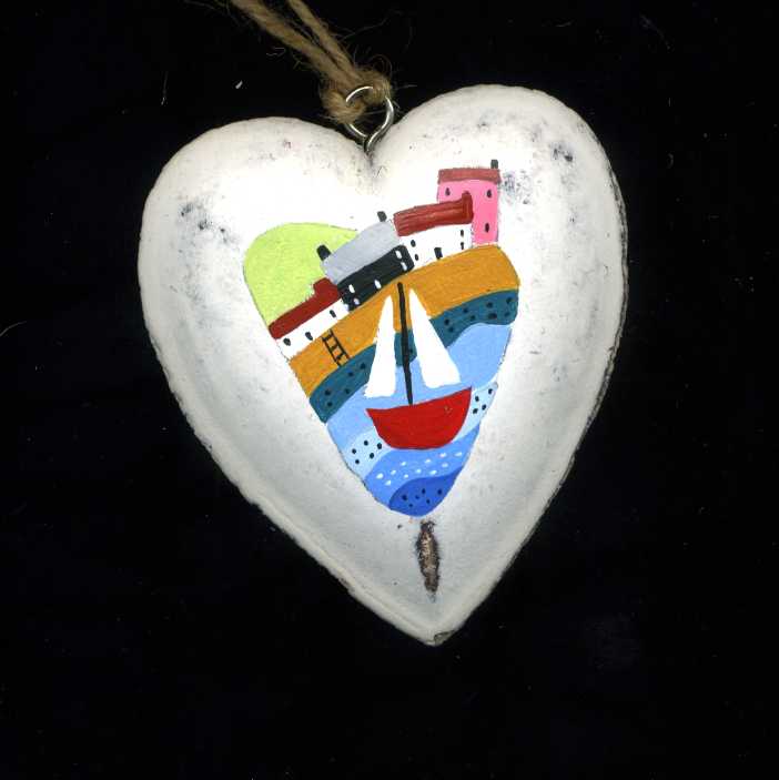 Hanging Heart ..boat - Folksy