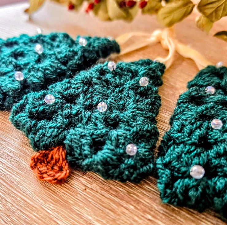 Crochet Granny Square Christmas Trees – Set of 3 - Folksy