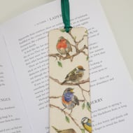 Garden birds bookmark, wooden bookmark, bird lo... - Folksy