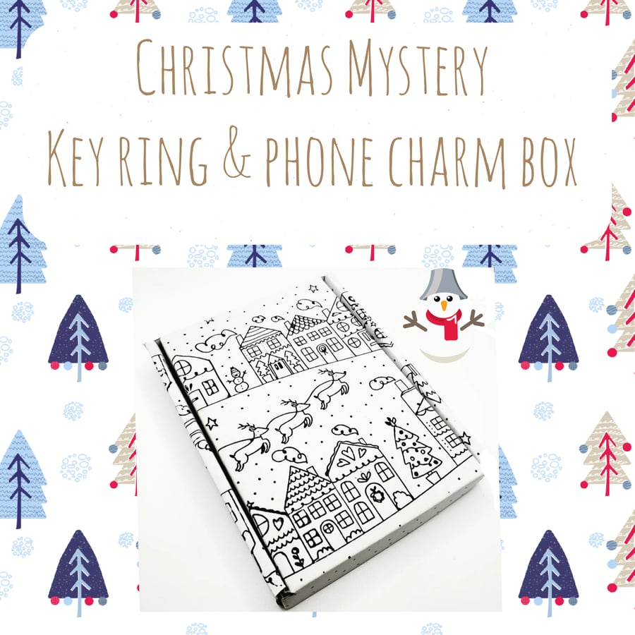 Mystery surprise Christmas box key rings and ph... - Folksy