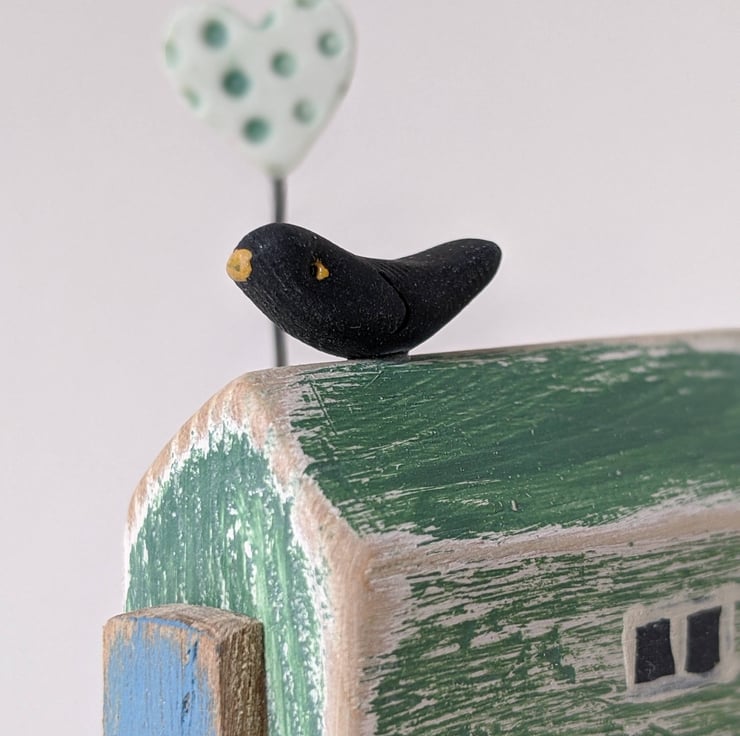 SALE - Garden Shed with Heart and Flowers 'Love... - Folksy