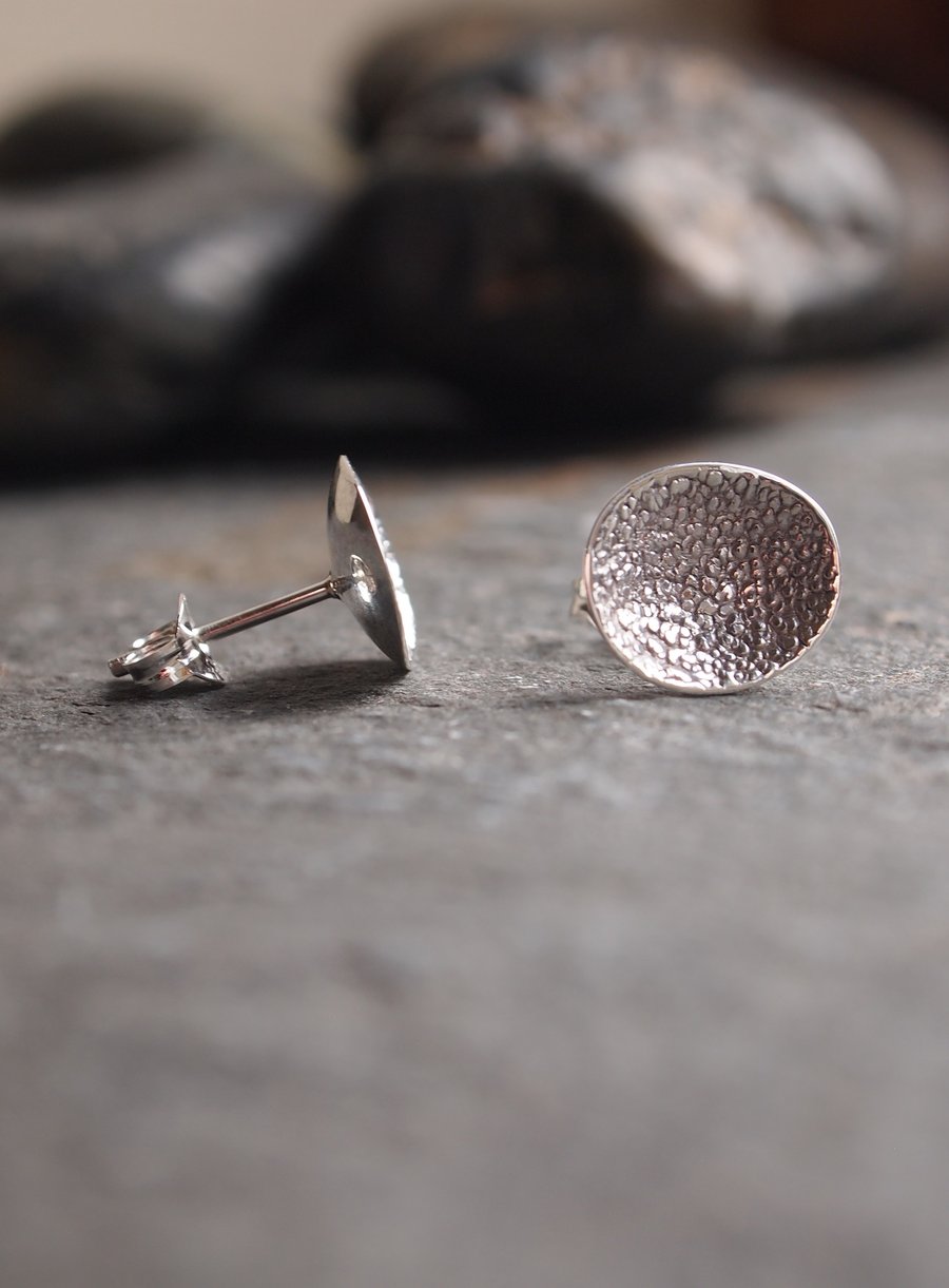 Silver Studs - Folksy