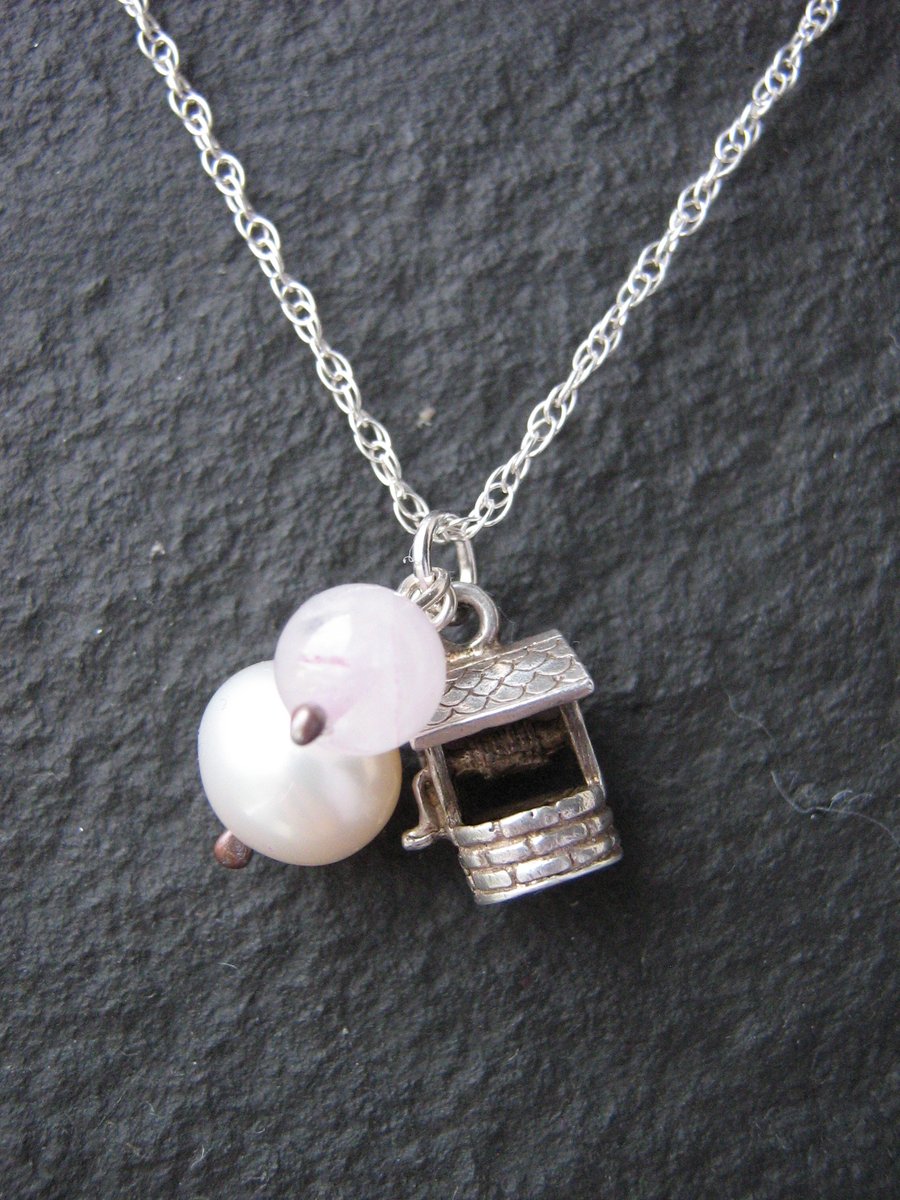 Wishing Well Charm Necklace - Folksy