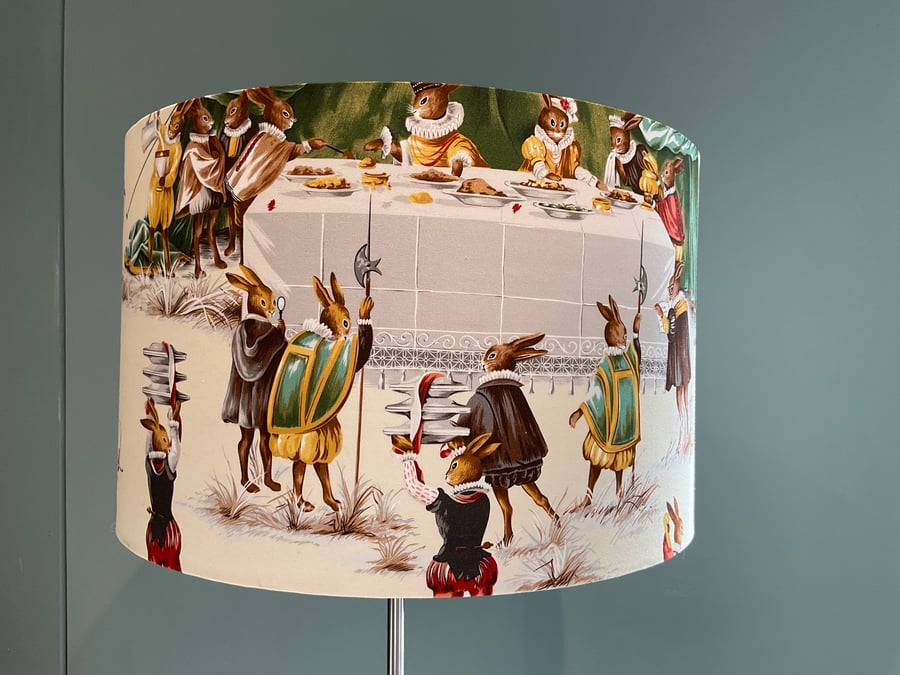 Delightful rabbit lampshade - Folksy