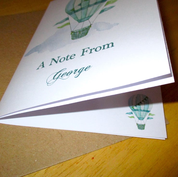 Hot Air Balloon Notelet Set x 6 with Envelopes ... - Folksy