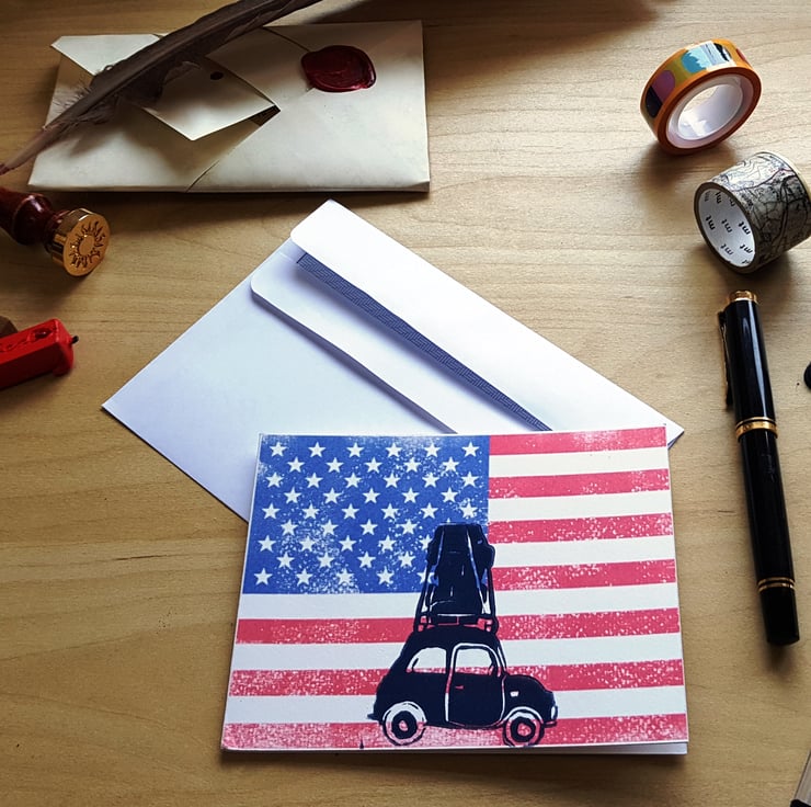 Flag Country Travel Card, Moving To a Different... - Folksy