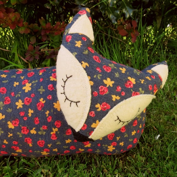 A fox draught excluder. 99cm in length. (39 i... - Folksy