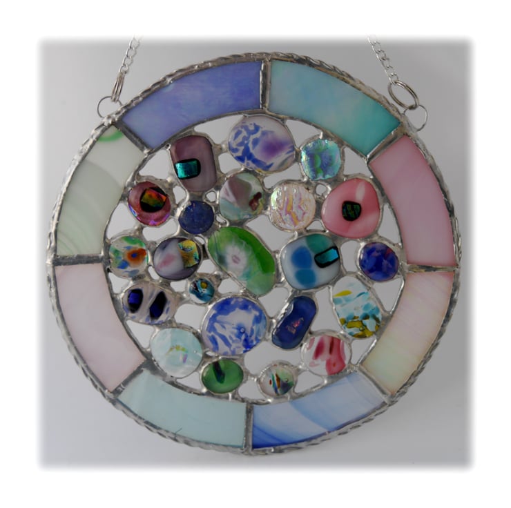 Icecream Sundae Suncatcher Stained Glass Pastel... - Folksy