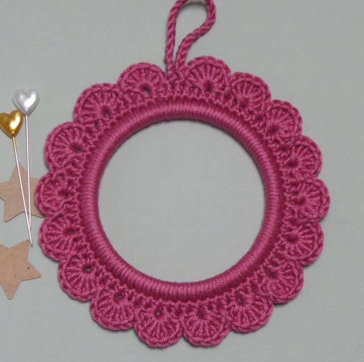 Set of 4 Crocheted Picture Frames - Folksy