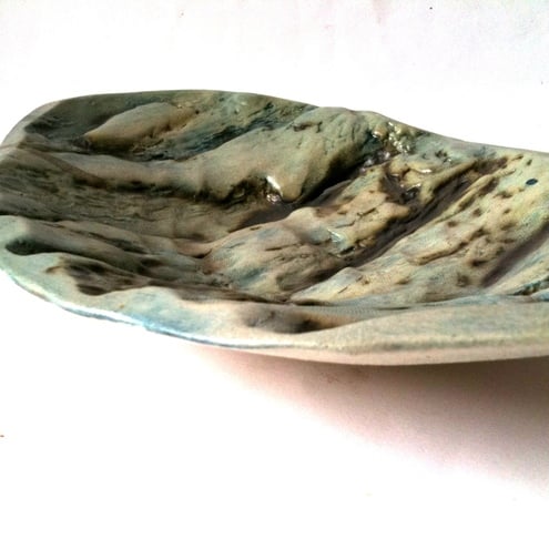 Oak Impressed Ceramic Dish - Folksy