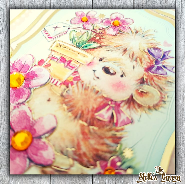 Sending Hedge-Hugs Handmade Greeting Card With ... - Folksy