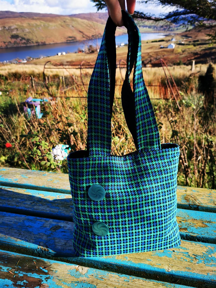 Funky handbag with vintage "button box&quo... - Folksy