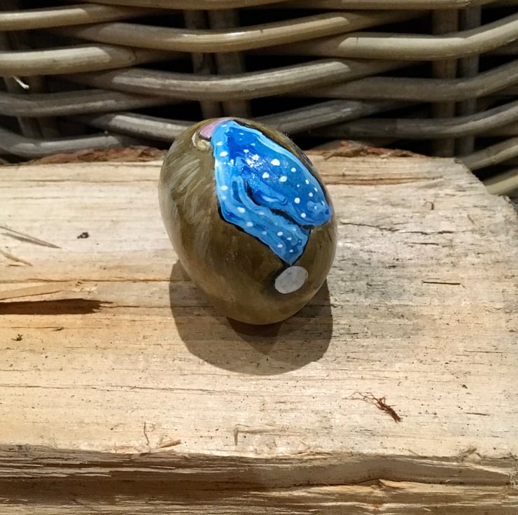 Mouse hand painted pebble garden rock art wildl... - Folksy