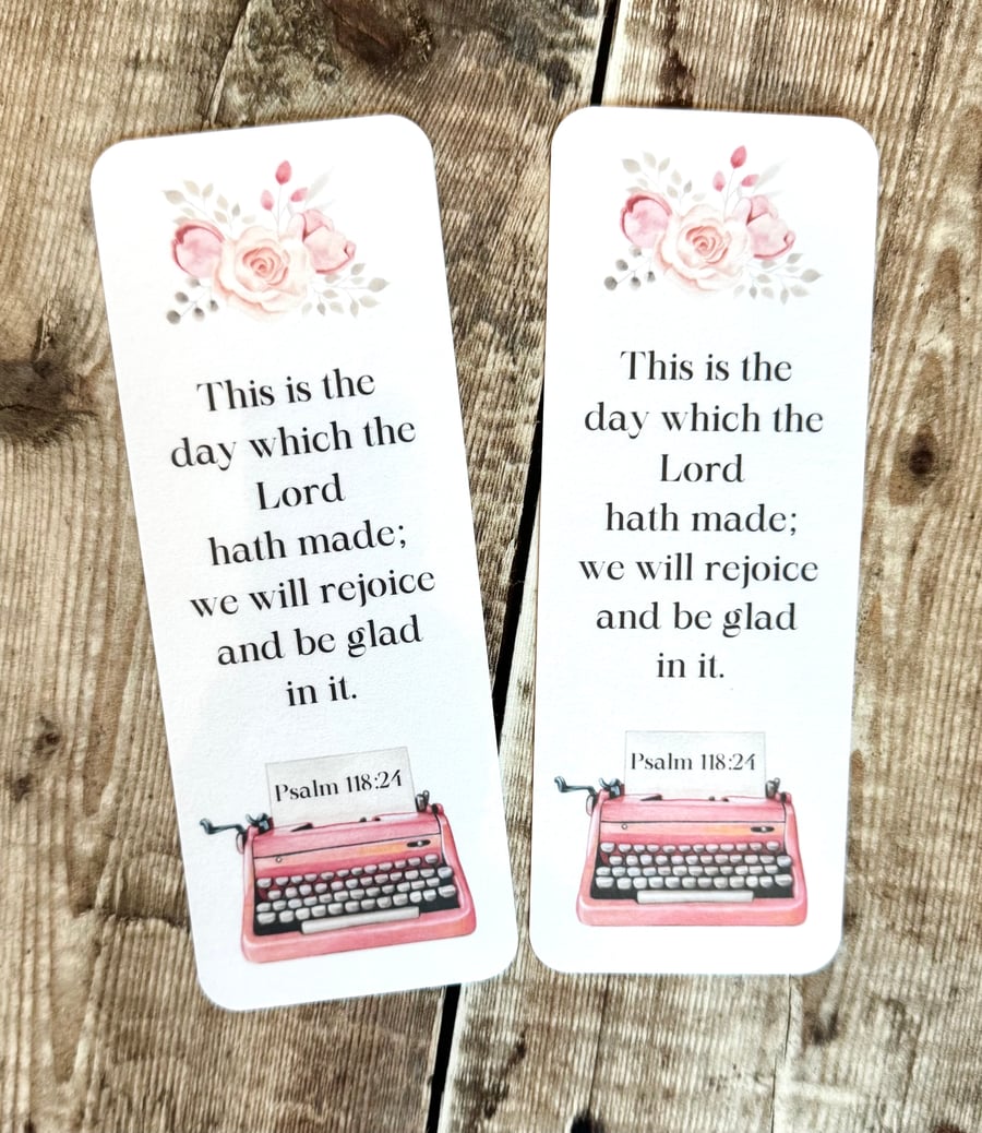 Christian Bible scripture bookmarks Psalm 118:2... - Folksy