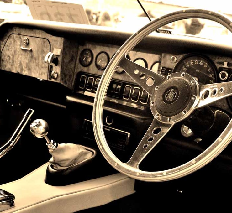 Classic Vintage Jaguar Car Interior Photograph ... - Folksy