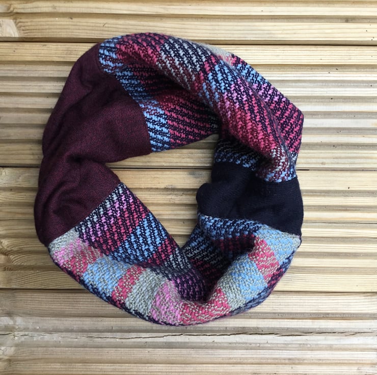 Handwoven merino infinity cowl scarf - woven wi... - Folksy