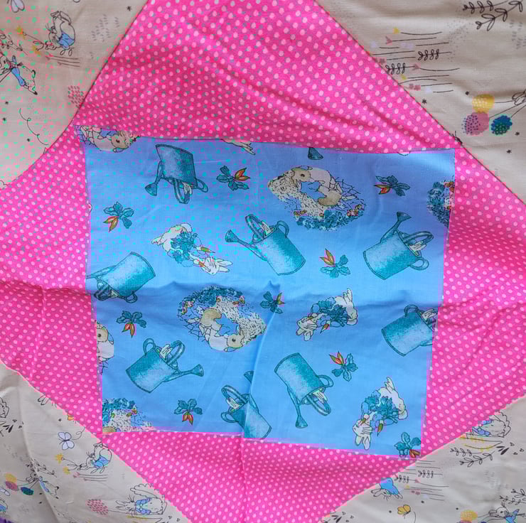 Homemade Peter rabbit, Beatrix Potter patchwork... - Folksy