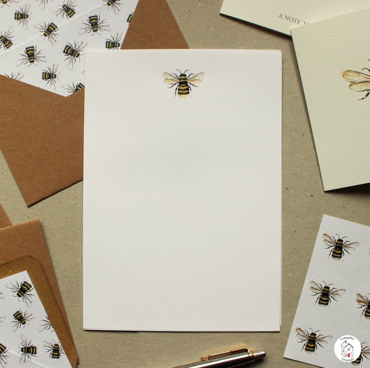 Bumble Bee Letter Writing Set Stationery Set ... - Folksy