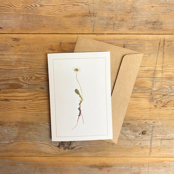 Daisy (joy) card - Folksy