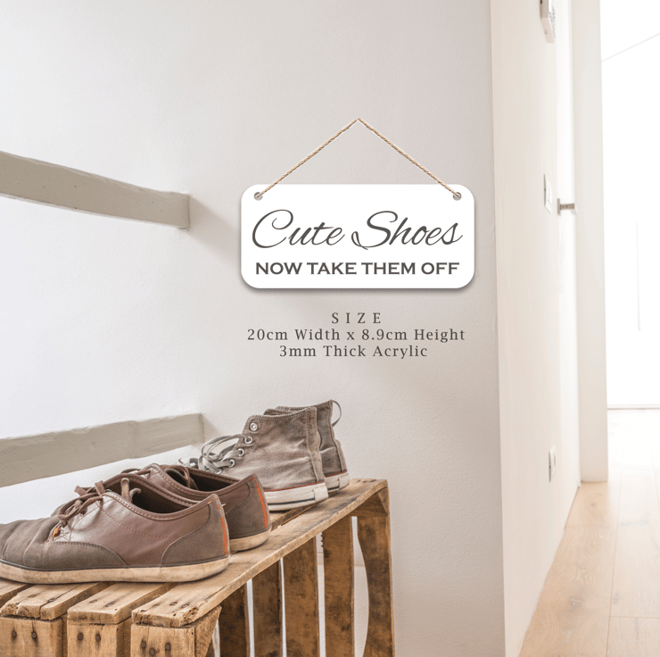 Cute Shoes Remove Shoes Home Sign Entrance Way ... - Folksy