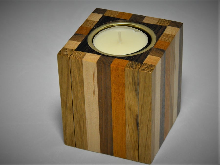 Wooden Tea Light Box - Folksy