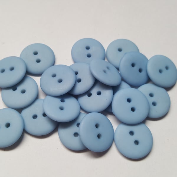 20 x 2-Hole Resin Buttons - Matte - Round - 15m... - Folksy
