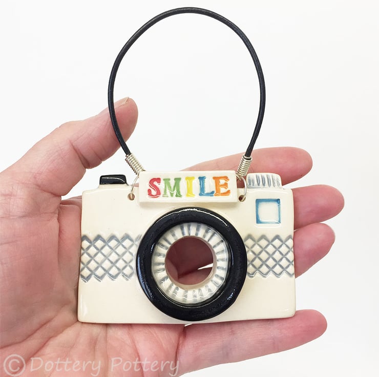 Pottery Camera decoration ceramic camera (reduc... - Folksy