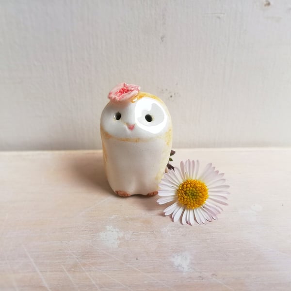 ceramic owl figurine handmade pottery barn owl ... - Folksy