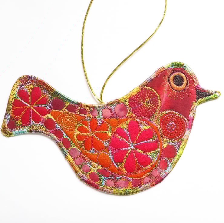 Bird Hanging Decoration - Folksy