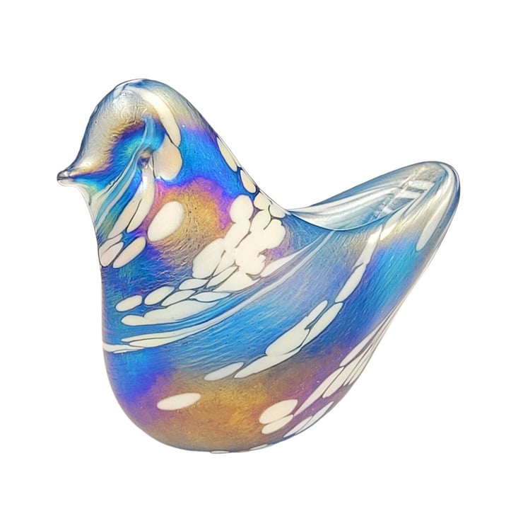 GLASS BIRD PAPERWEIGHT Ornament - Folksy