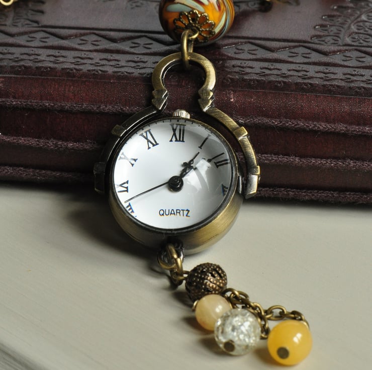 Zest for Life Lampwork & Gemstone Pocket Wa... - Folksy